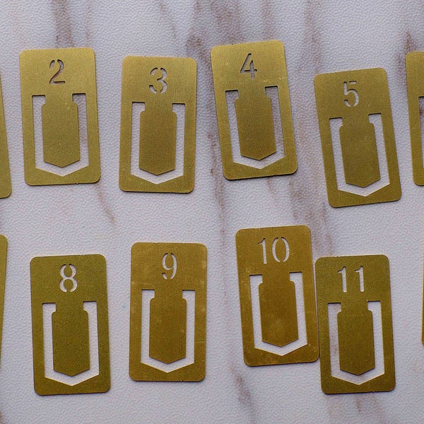 Brass Paper Clip - Etsy
