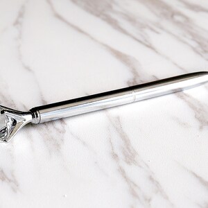 Black White Diamond Pen, Crystal Top Pen, Metal Metallic Fine Point Pen ...