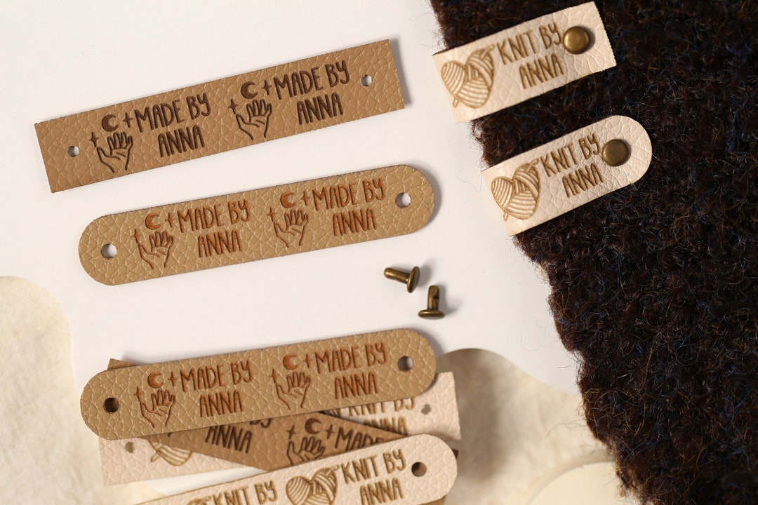 Personalized Crochet Labels for Knitting Items, Custom Tags With Your ...