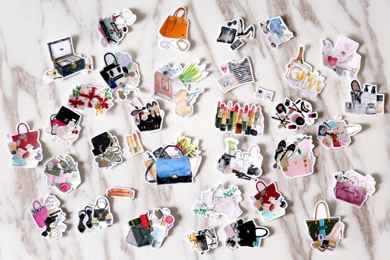 Bag Stickers Set/luxury Bags Planner Stickers/ Bags and | Etsy