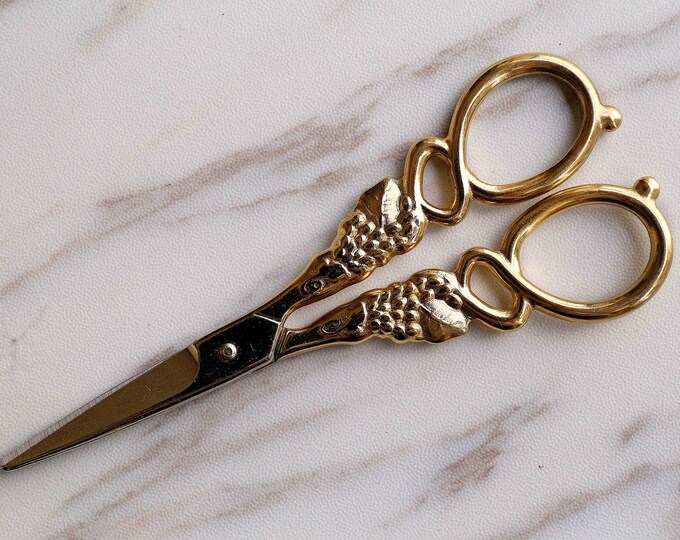 Gold Scissors /gold Antique Vintage Scissors /desk Accessories - Etsy