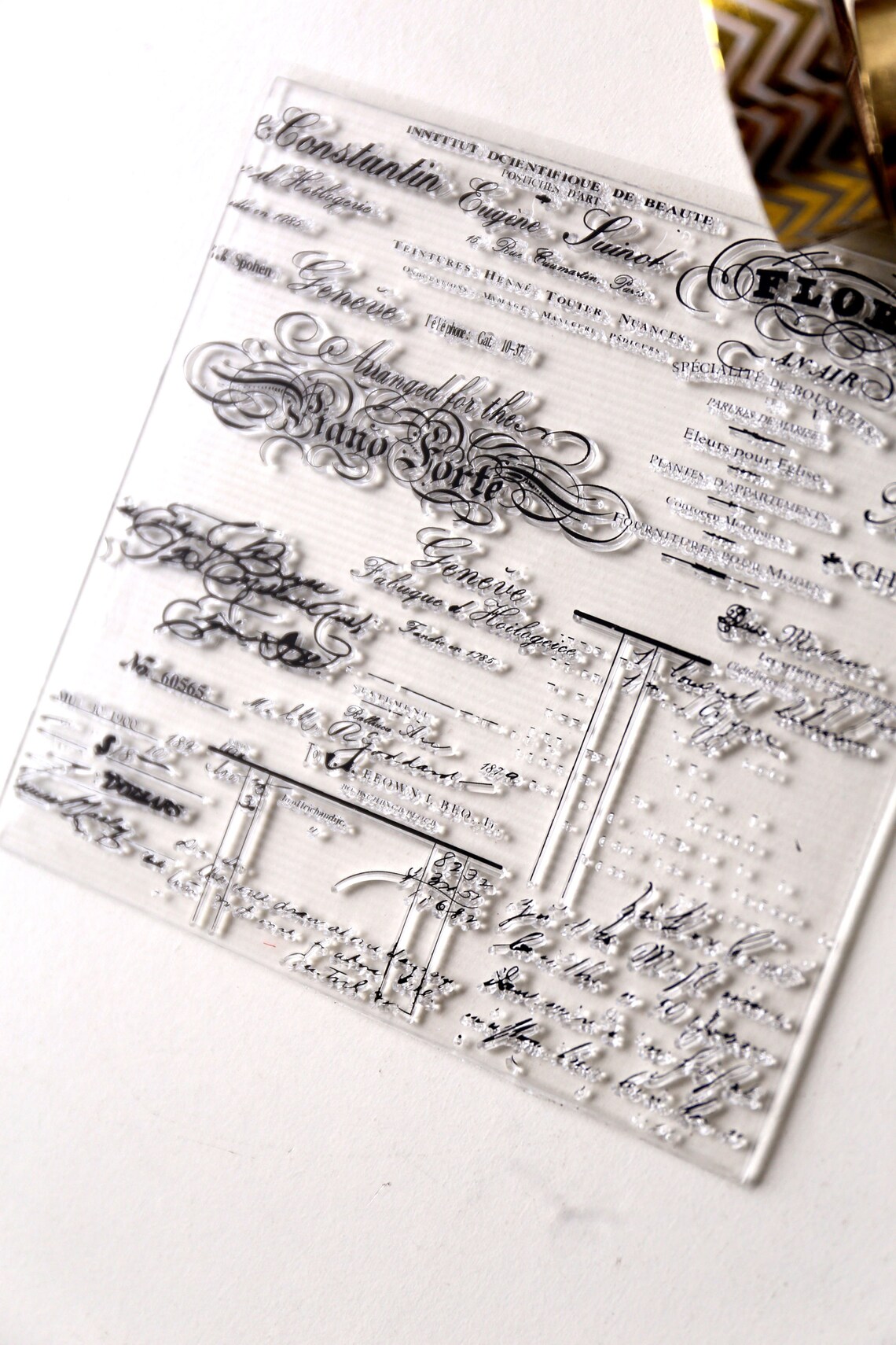 Script Letters Clear rubber Stamps/Planner Stamps/Stamp | Etsy