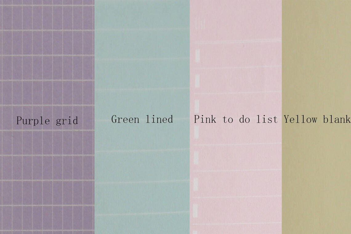 A5 Planner Inserts /colorful Inserts /personal Size Lined | Etsy