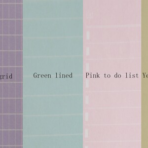 A5 Planner Inserts /colorful Inserts /personal Size Lined Inserts/ /to ...