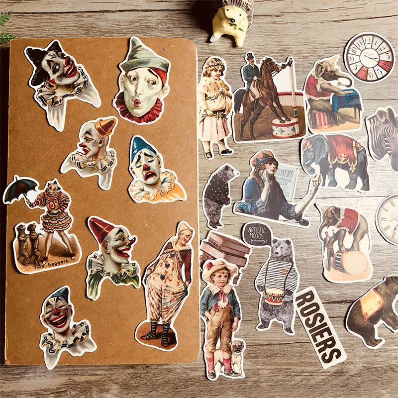 The Circus Sticker Set/ Stage Stickers/ Clown Stickers/comedy - Etsy