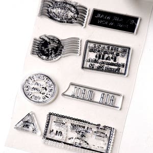 Stamp and Seal Set Clear Rubber Stamps/splash Stamps/planner Stamps ...