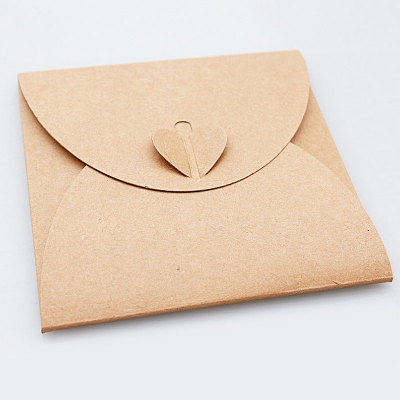 Heart Paper Sleeves /three Layer CD Sleeve Recycled Kraft - Etsy