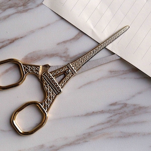 Eiffel Tower Sewing Scissor /gold Antique Vintage Scissors /custom ...