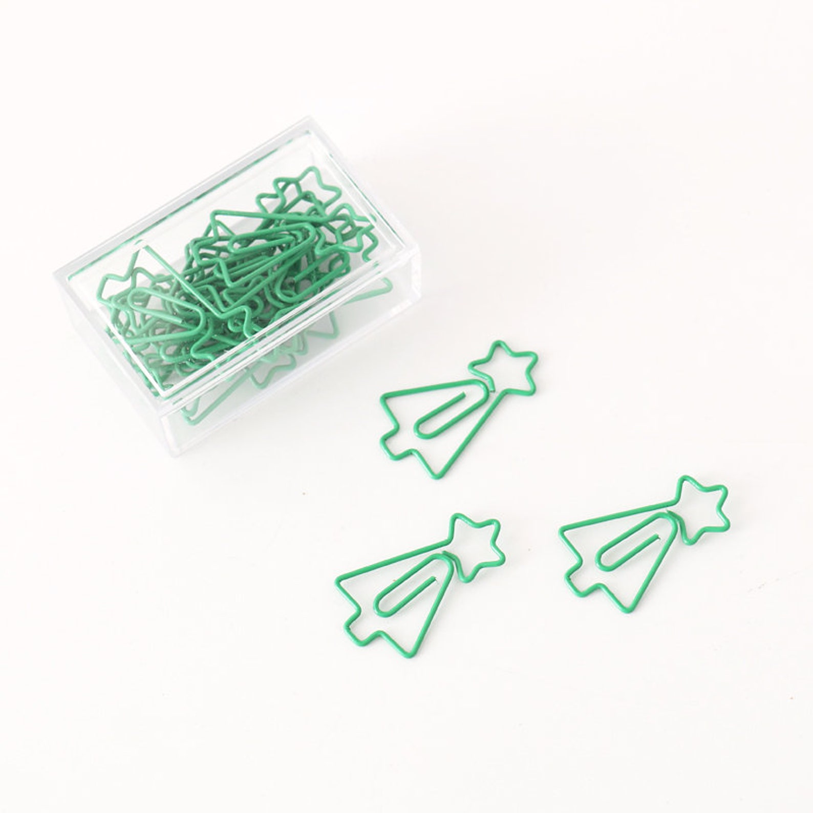 20pcs Christmas Tree Paper Clips/ Bookmarks Metal Paper Clip - Etsy