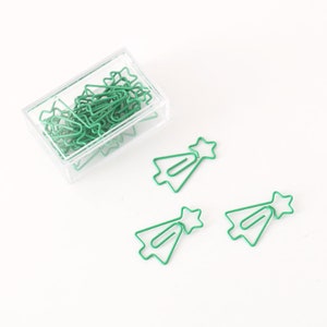 20pcs Christmas Tree Paper Clips/ Bookmarks Metal Paper Clip, Christmas ...