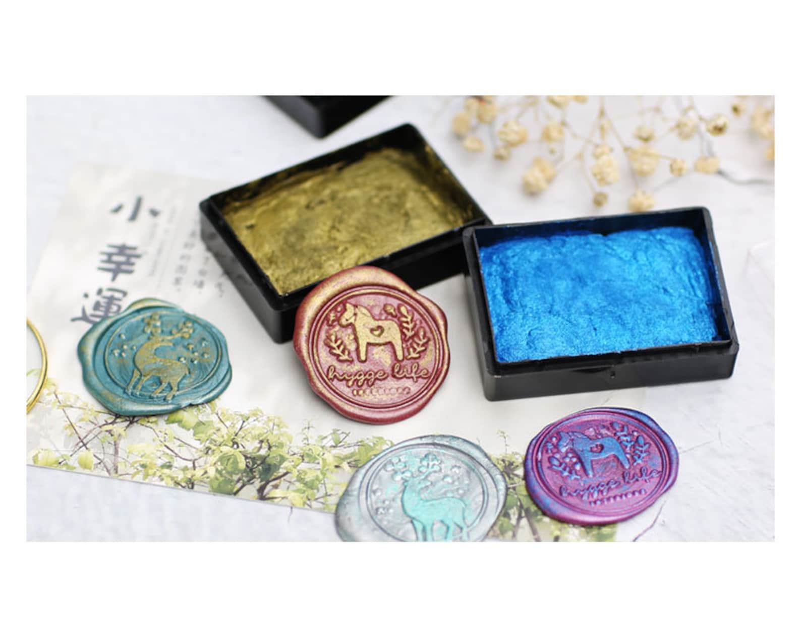 Metallic Ink Pad for Wax Seals, Metallic Ink Pad , Wax Seal Decoration ...