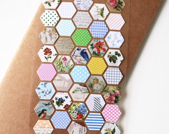 6 Sheets Pack Floral Deco Sticker / Clear Labeling Sticker / - Etsy
