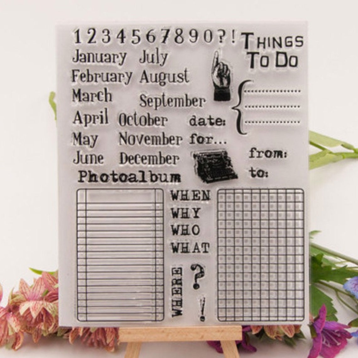 To Do Lists Clear Stamp/favorite Rubber Stamps/bullet Journal | Etsy