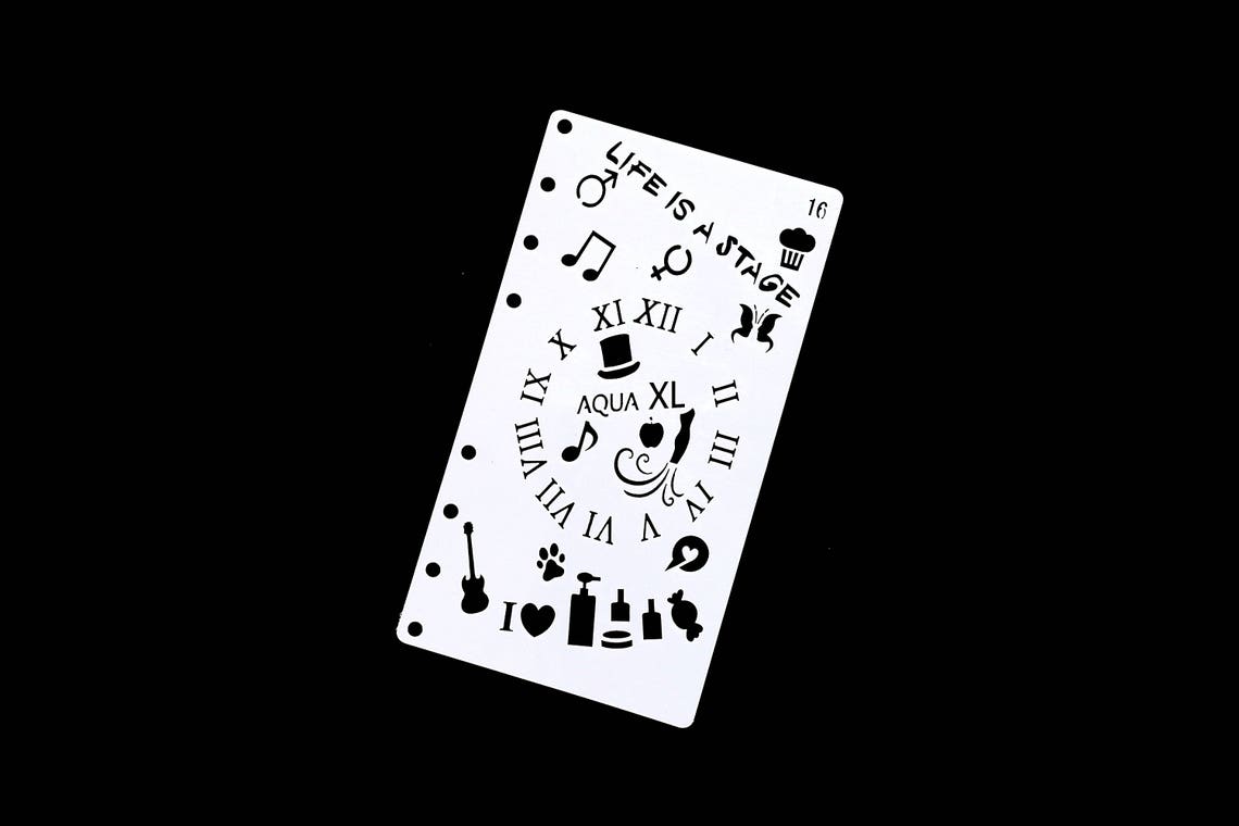 Note Stencil /journal Stencil /notebook Stencil/ Life is Stage - Etsy