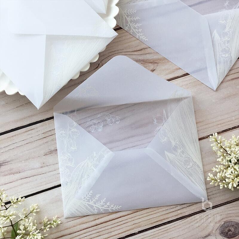 Glassine Wedding Envelope Favor Envelopes Translucent Clear | Etsy