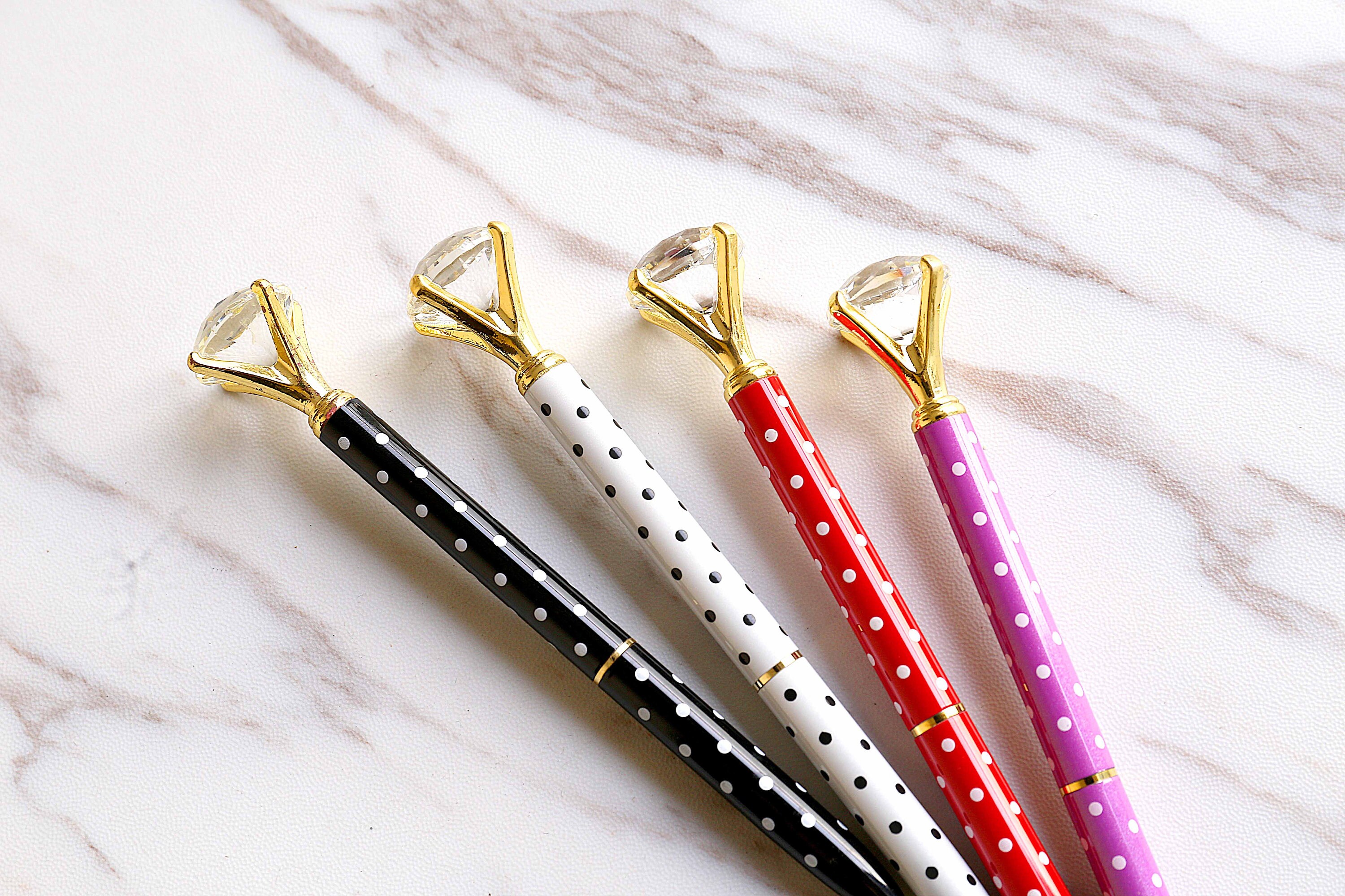 Black Dot Diamond Pen,white Dot Pen /metal Metallic Fine Point Pen/red ...