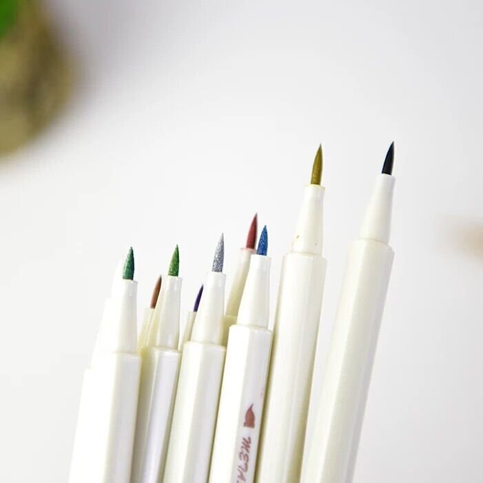 10 colors metallic Pens/photo album pens/wax stamp coloring | Etsy