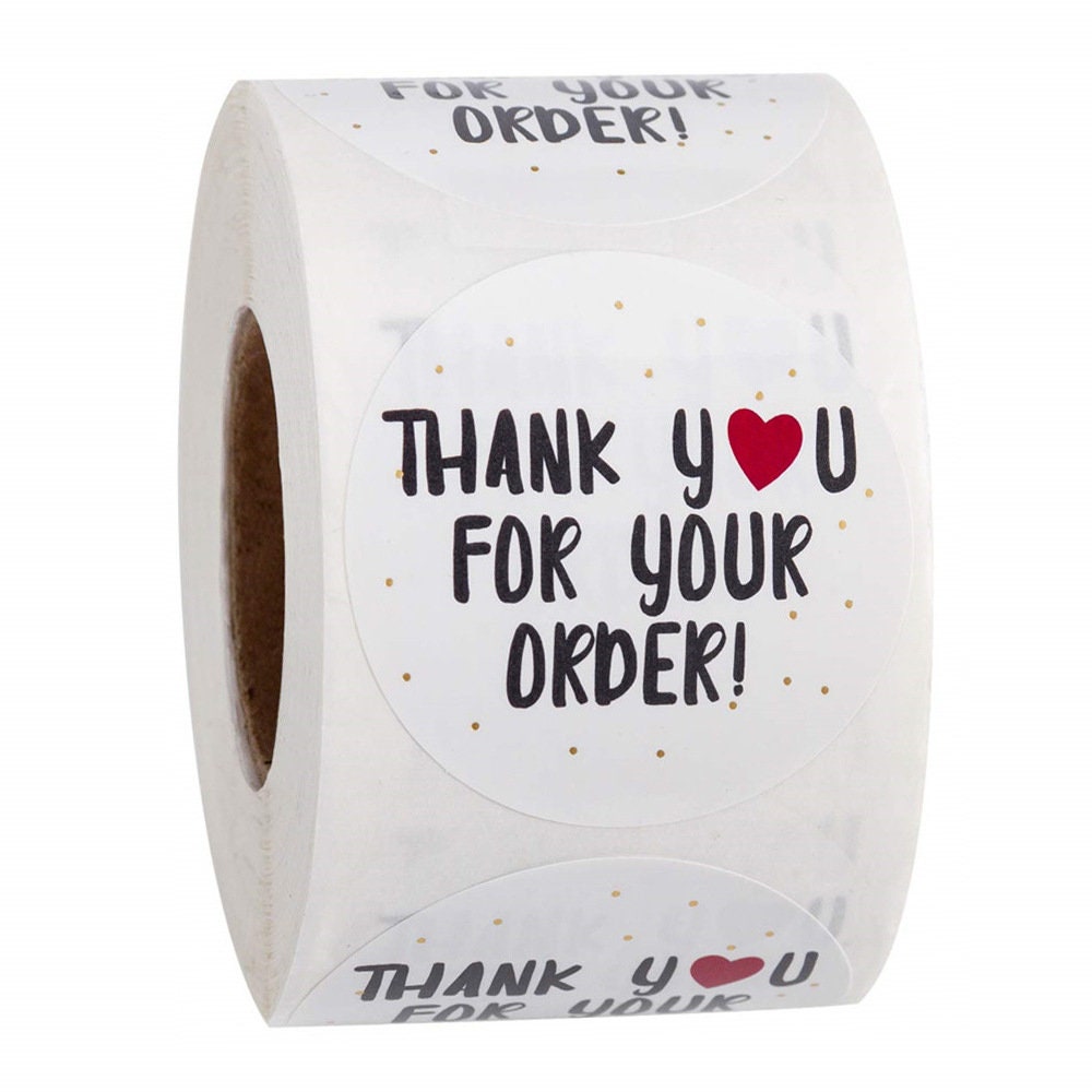 Thank You for Your Order Stickers /business Thank You Stickers - Etsy