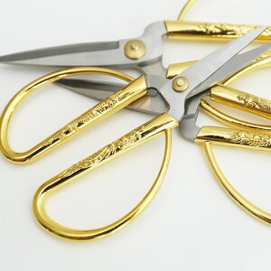 Gold Antique Scissors/gold Antique Vintage Scissors /custom Engrave ...