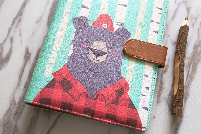 Mr Bear Planner Binder Cover / A5 Planner Binder/ Personal - Etsy