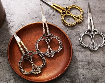 Gold Scissors /gold Antique Vintage Scissors /desk Accessories - Etsy