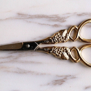 Peacock Scissor /gold Antique Vintage Scissors /embroidery Scissors ...