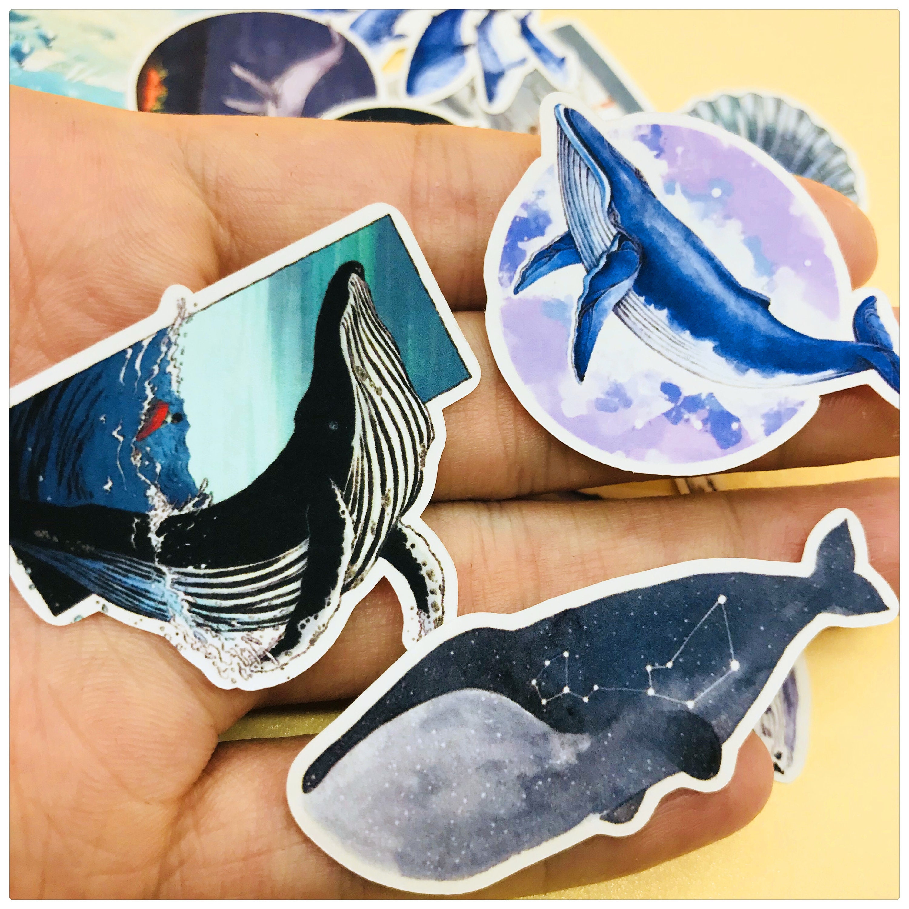 Whales Stickers / Blue Whale Stickers/ Filofax Stickers/ocean | Etsy