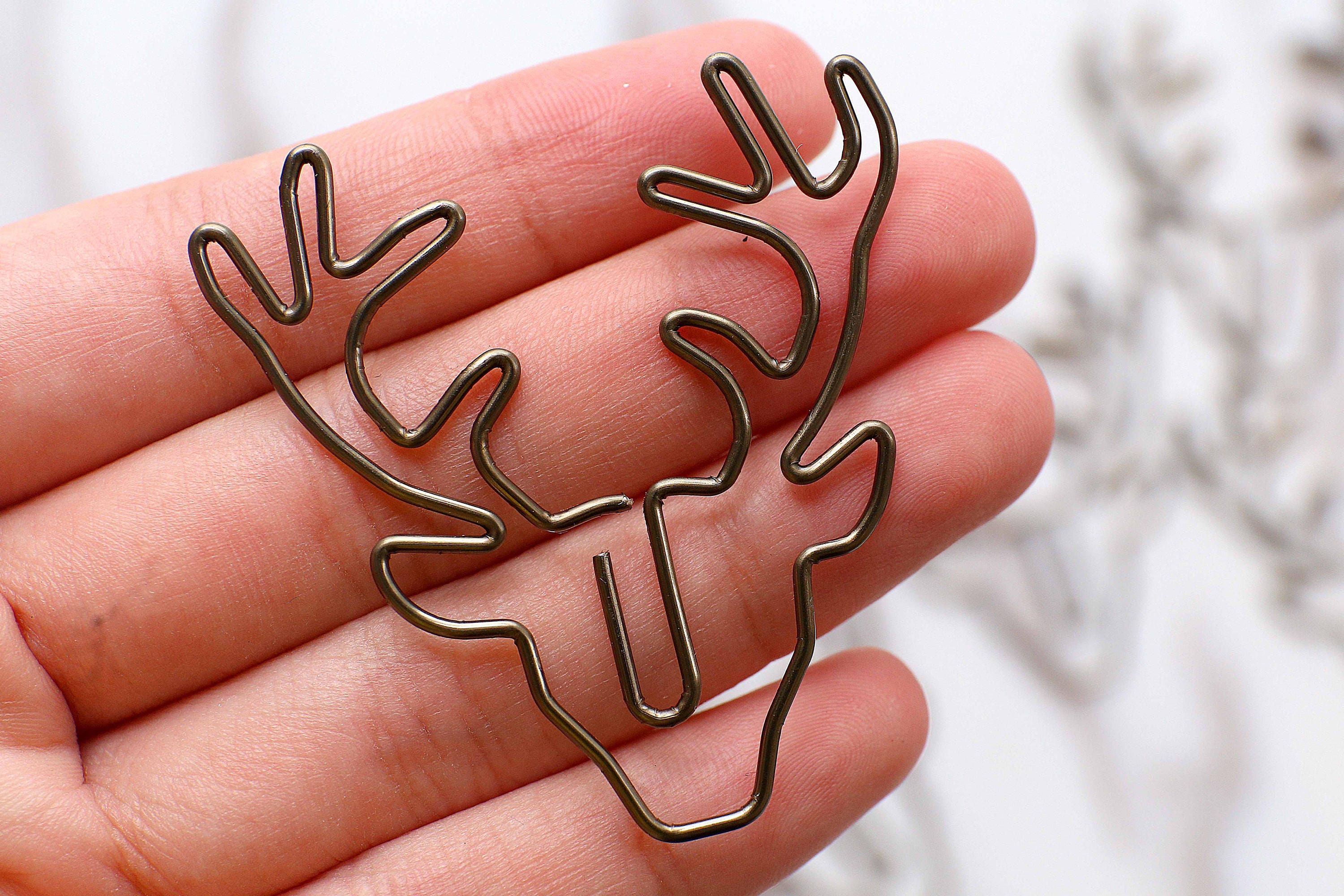 3pc Stag Deer Head Paper Clips/ Bookmarks Metal Paper Clip - Etsy