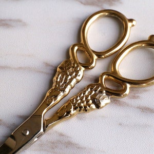 Peacock Scissor /gold Antique Vintage Scissors /embroidery Scissors ...