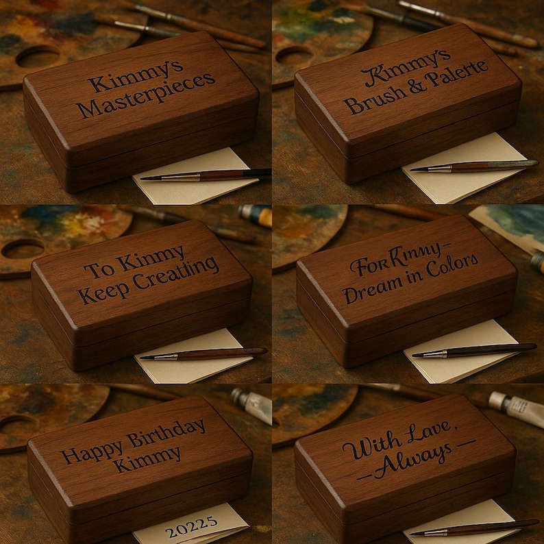 Customised Wooden Artist Paint Set, Custom 12colors Wooden Watercolor ...