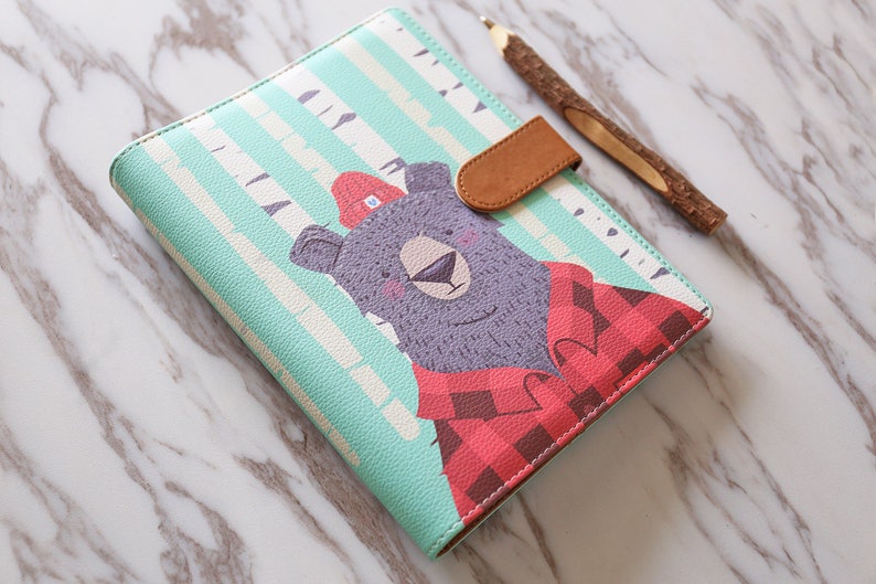 Mr Bear Planner Binder Cover / A5 Planner Binder/ Personal - Etsy
