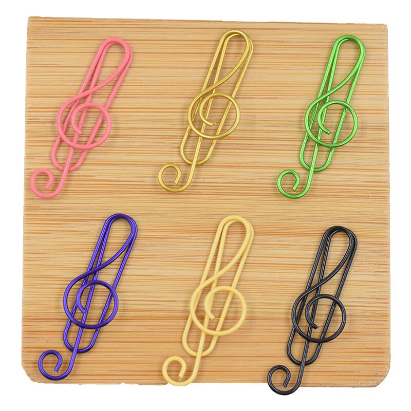 Musical Note Metal Paperclips Music Paperclip Binder Clips - Etsy