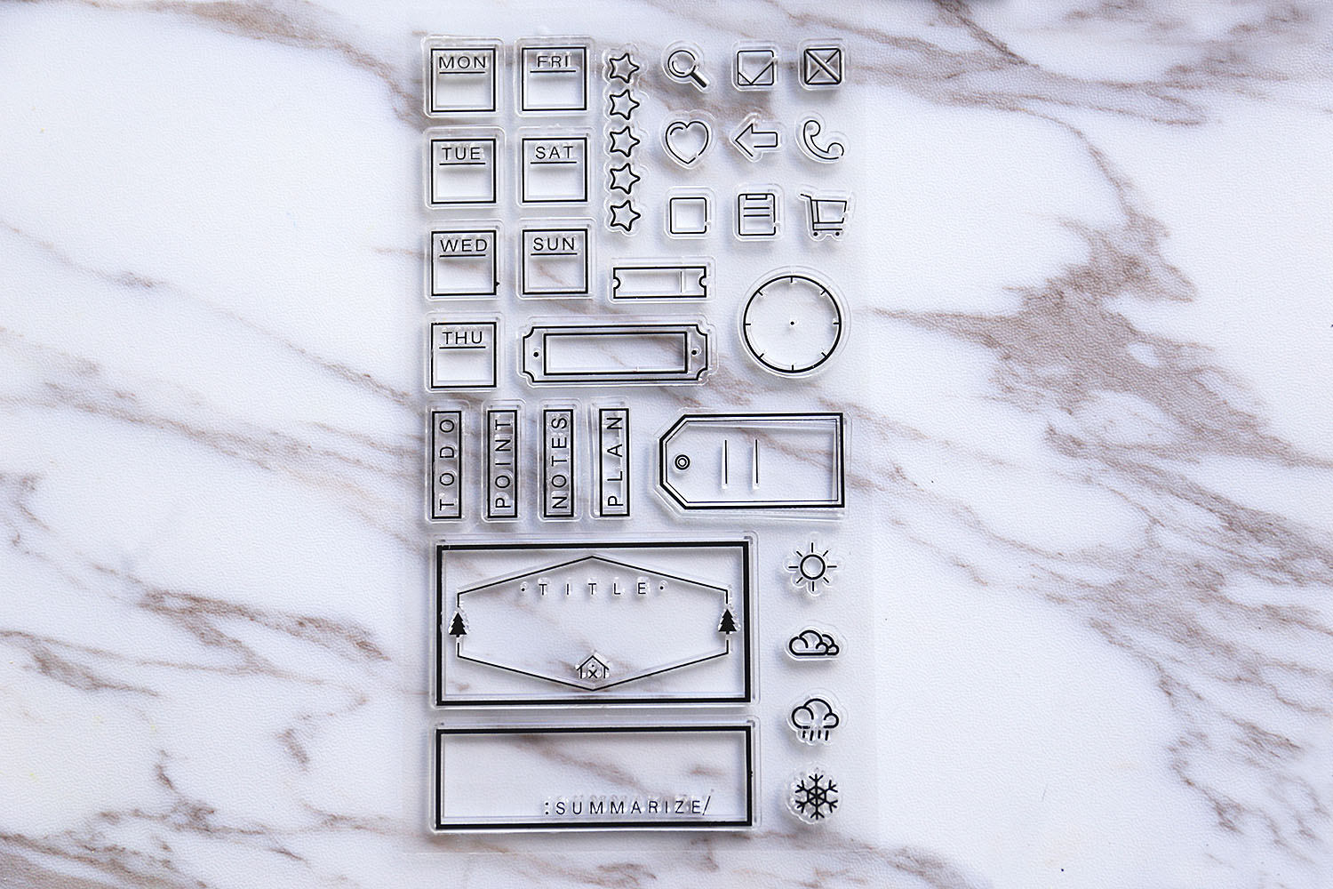 Weekly Stamp to Do Stamp Planner Stamp Weather Stamp Title - Etsy