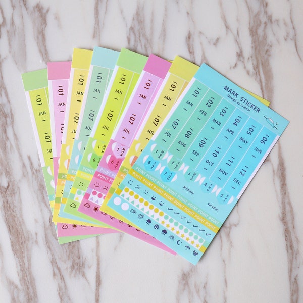 Index Stickers - Etsy
