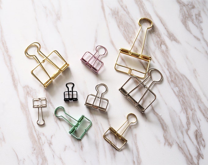 Rose Gold Music Note Paper Clips /guitar Metal Clips /rose Gold ...