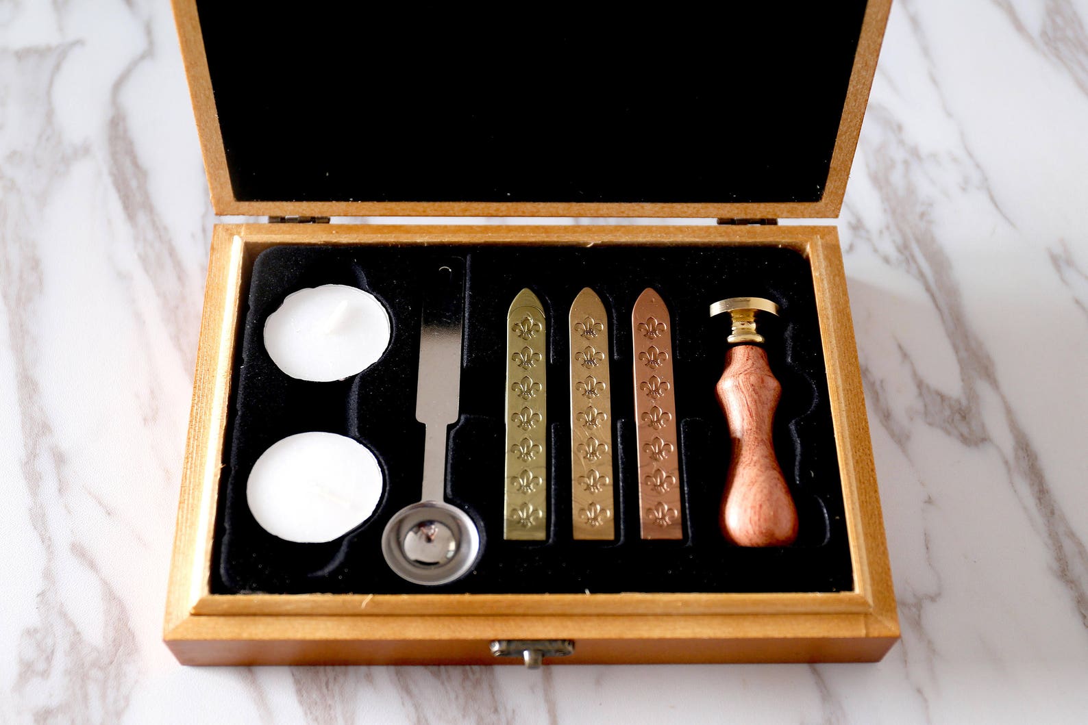 Custom Your Own Logo Wax Seal Box Set /wedding Gift Box Set Wedding ...