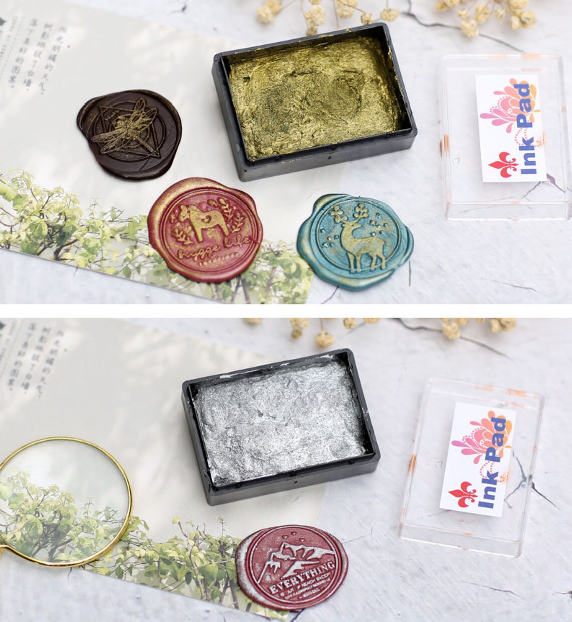 Metallic Ink Pad for Wax Seals, Metallic Ink Pad , Wax Seal Decoration ...