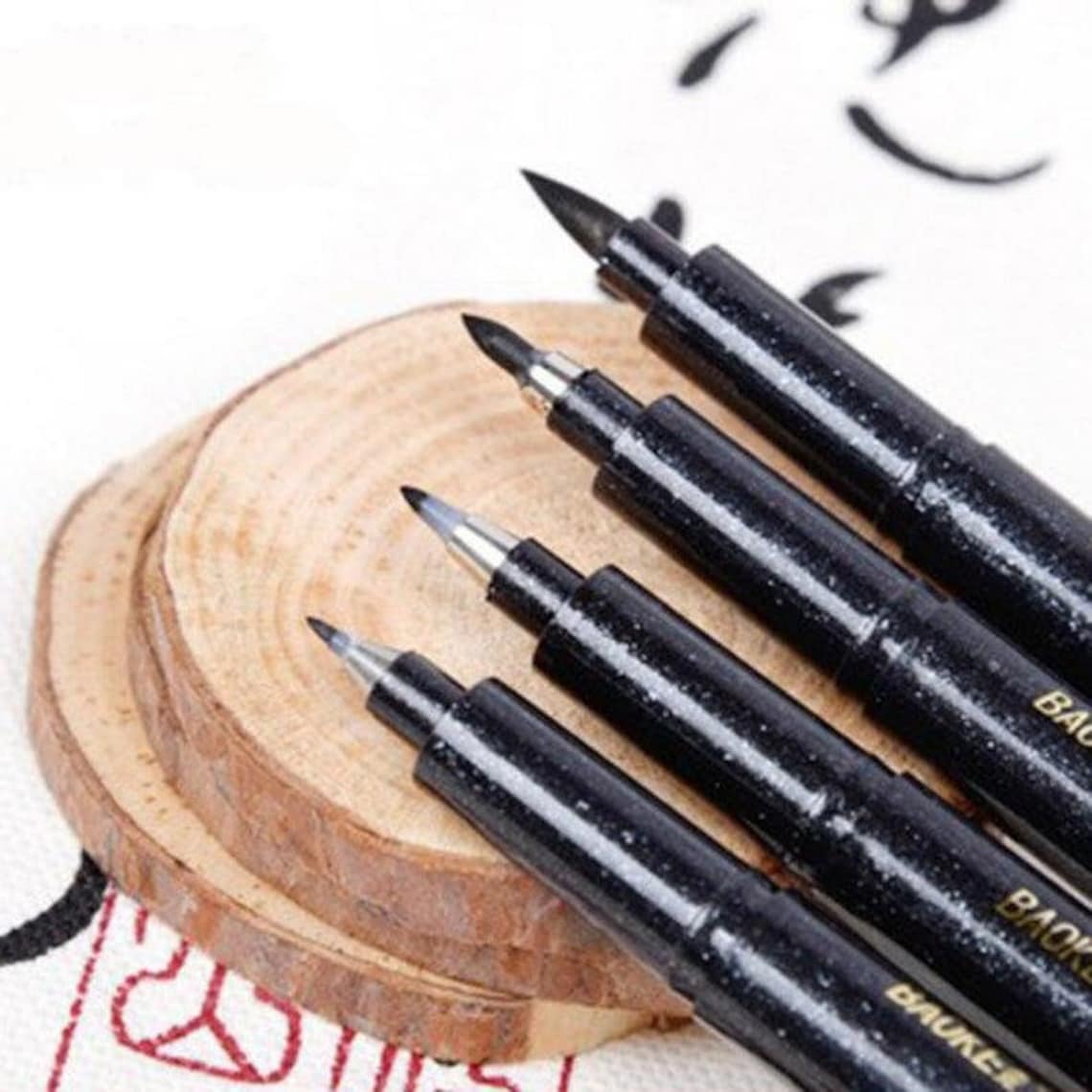 4 Pcs Brush Pen Set /soft Brush Pen/ Calligraphy Brush Pen - Etsy