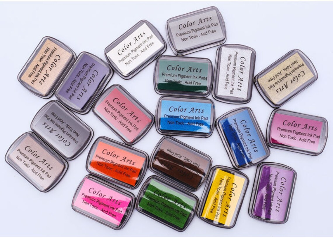 15 Shades Choose Colour High Quality Oil Based Ink Pad for - Etsy