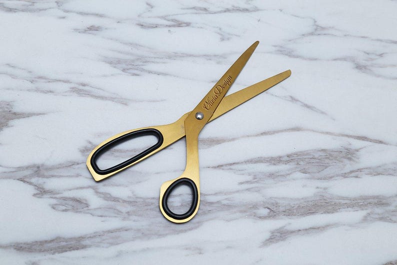 Gold Scissors /gold Antique Vintage Scissors /custom Engrave Desk ...