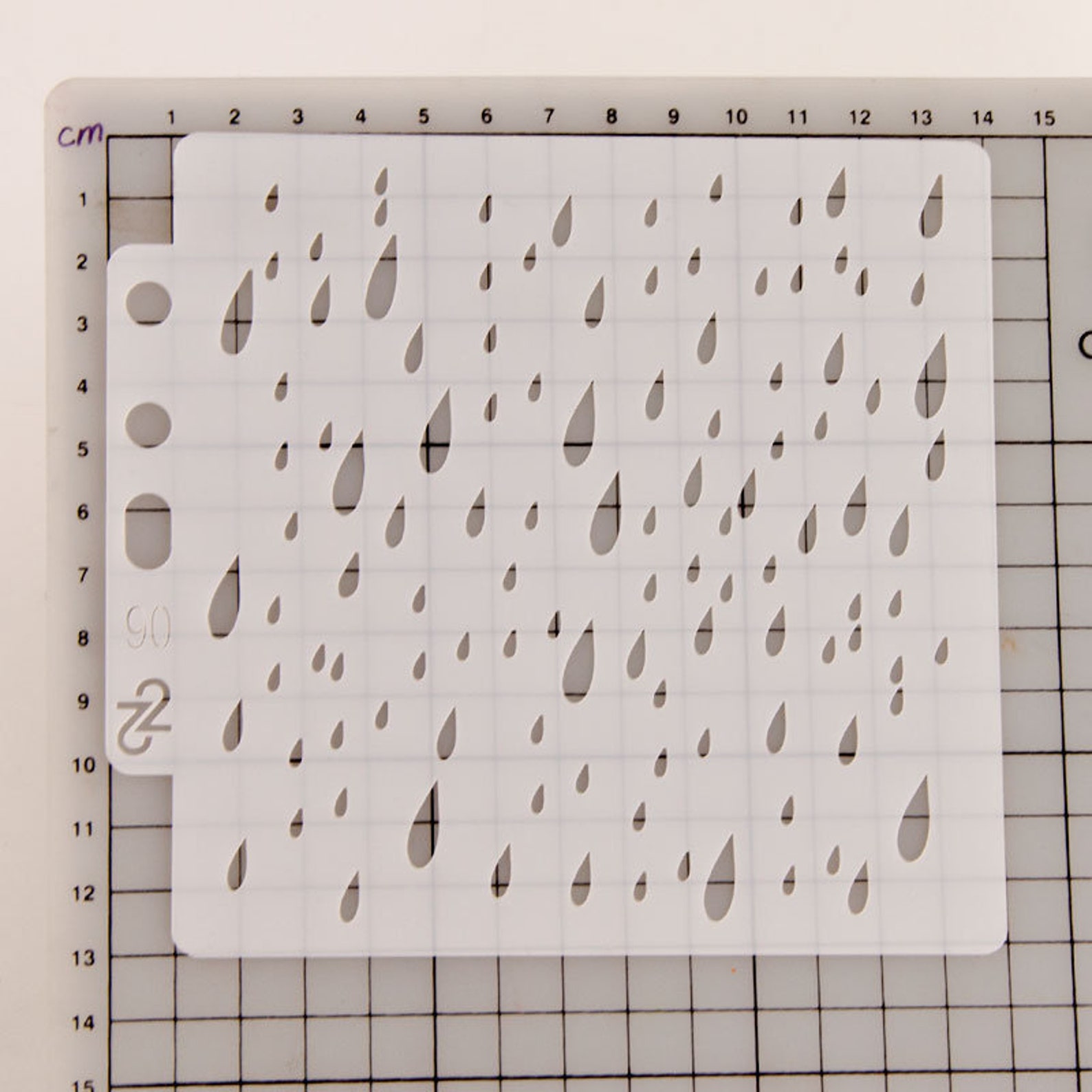 Rain Drop Stencil /water Drop Stencil /notebook - Etsy