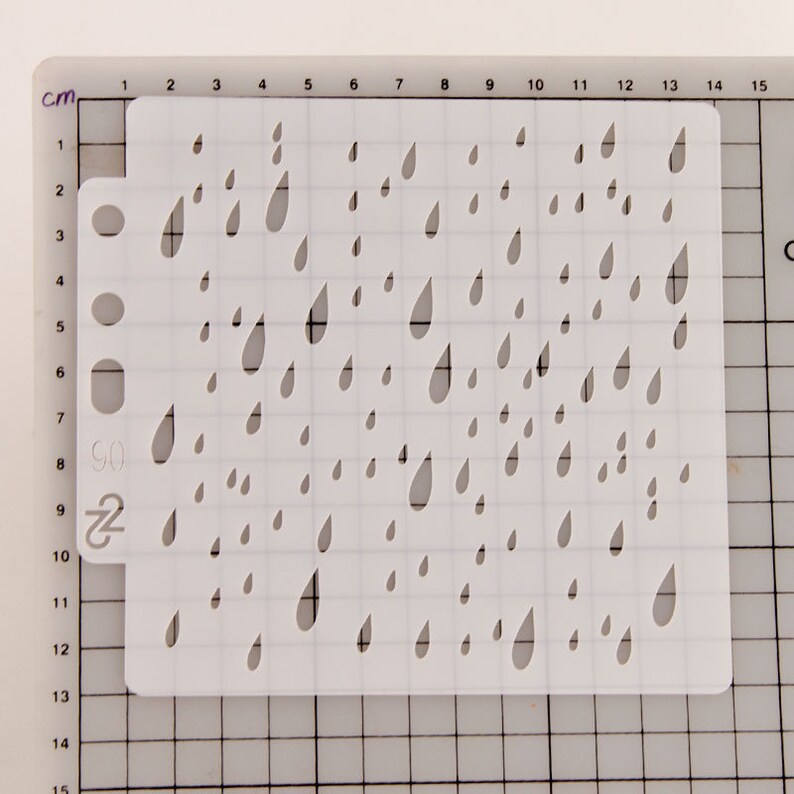 Rain Drop Stencil /water Drop Stencil /notebook - Etsy