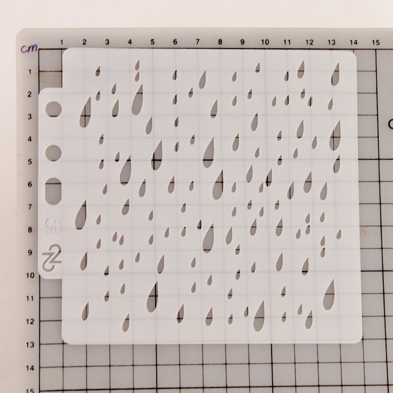 Rain Drop Stencil /water Drop Stencil /notebook - Etsy