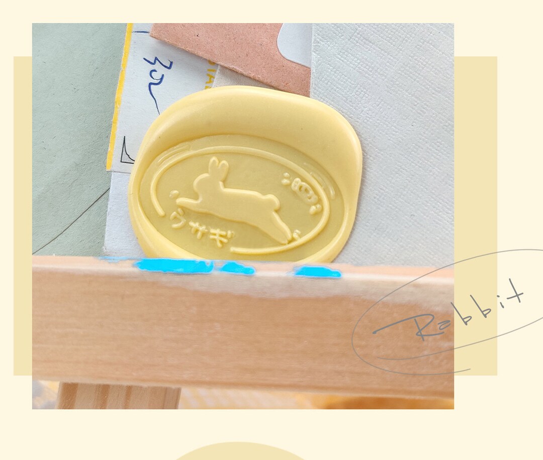 Rabbit Wax Seal Stamp Kit, Bunny Wax Seal Stamp, Personalized Birthday ...