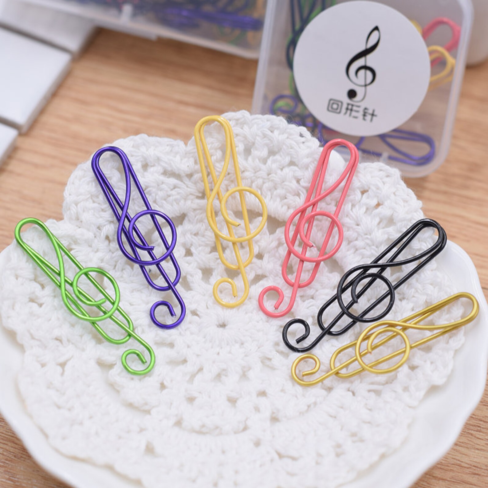 Musical Note Metal Paperclips Music Paperclip Binder Clips - Etsy