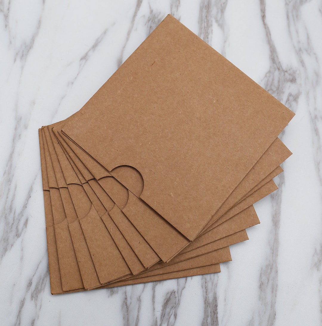 Kraft Paper Sleeves /recycled Rigid Kraft Paper 3 CD Sleeves /kraft ...
