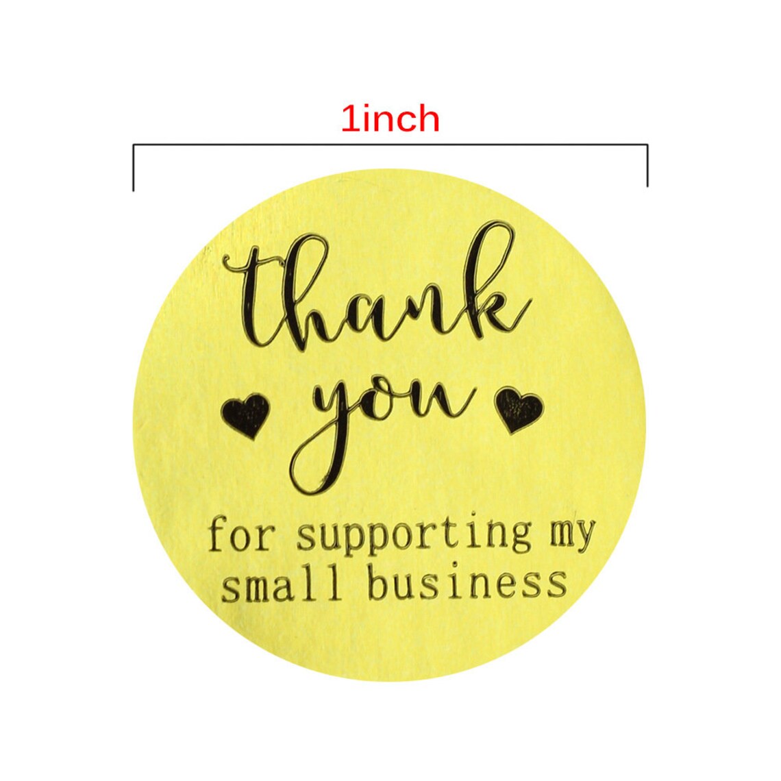 500PCS 1inch Thank You Supporting My Small Business Stickers - Etsy