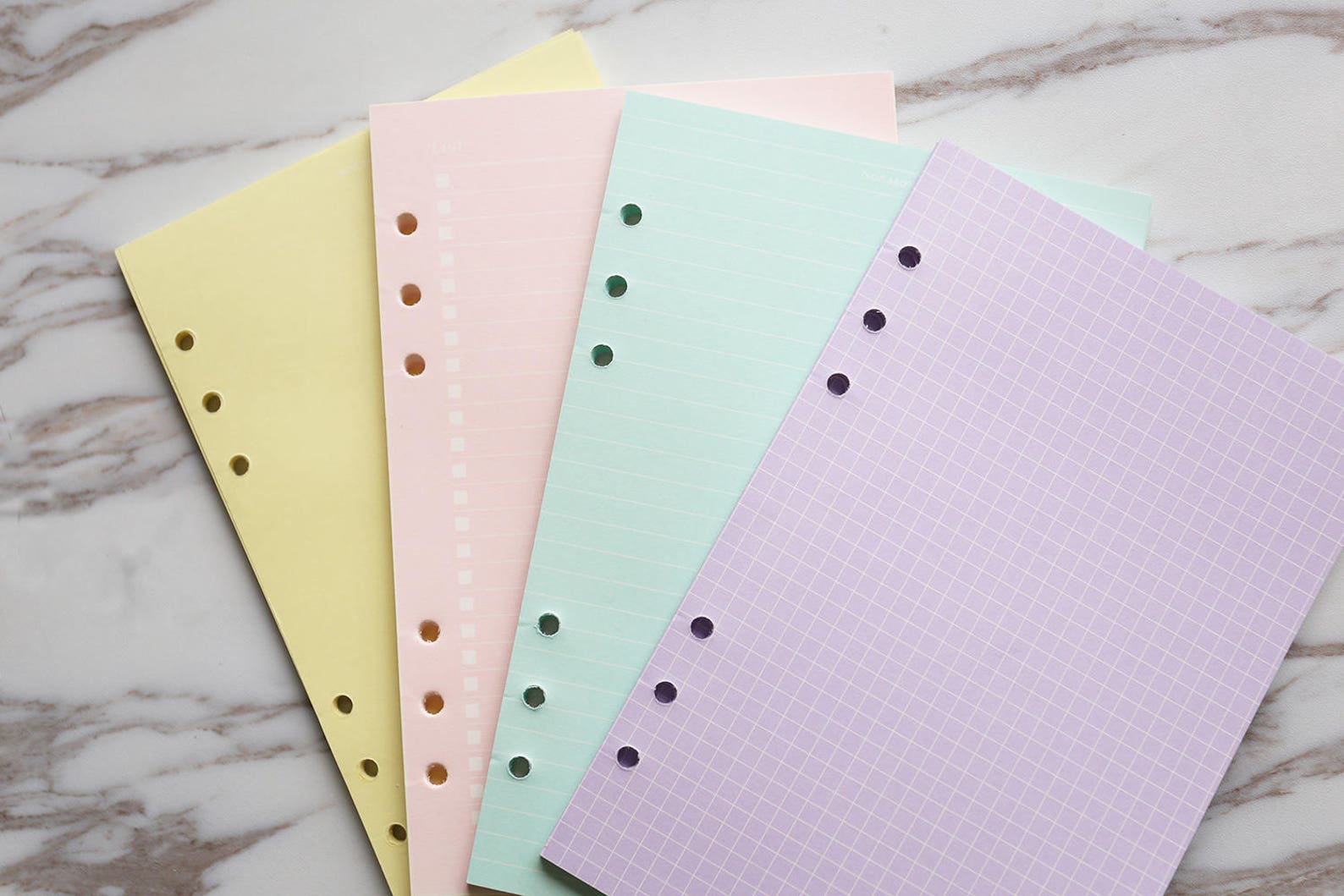 A5 Planner Inserts /colorful Inserts /personal Size Lined | Etsy