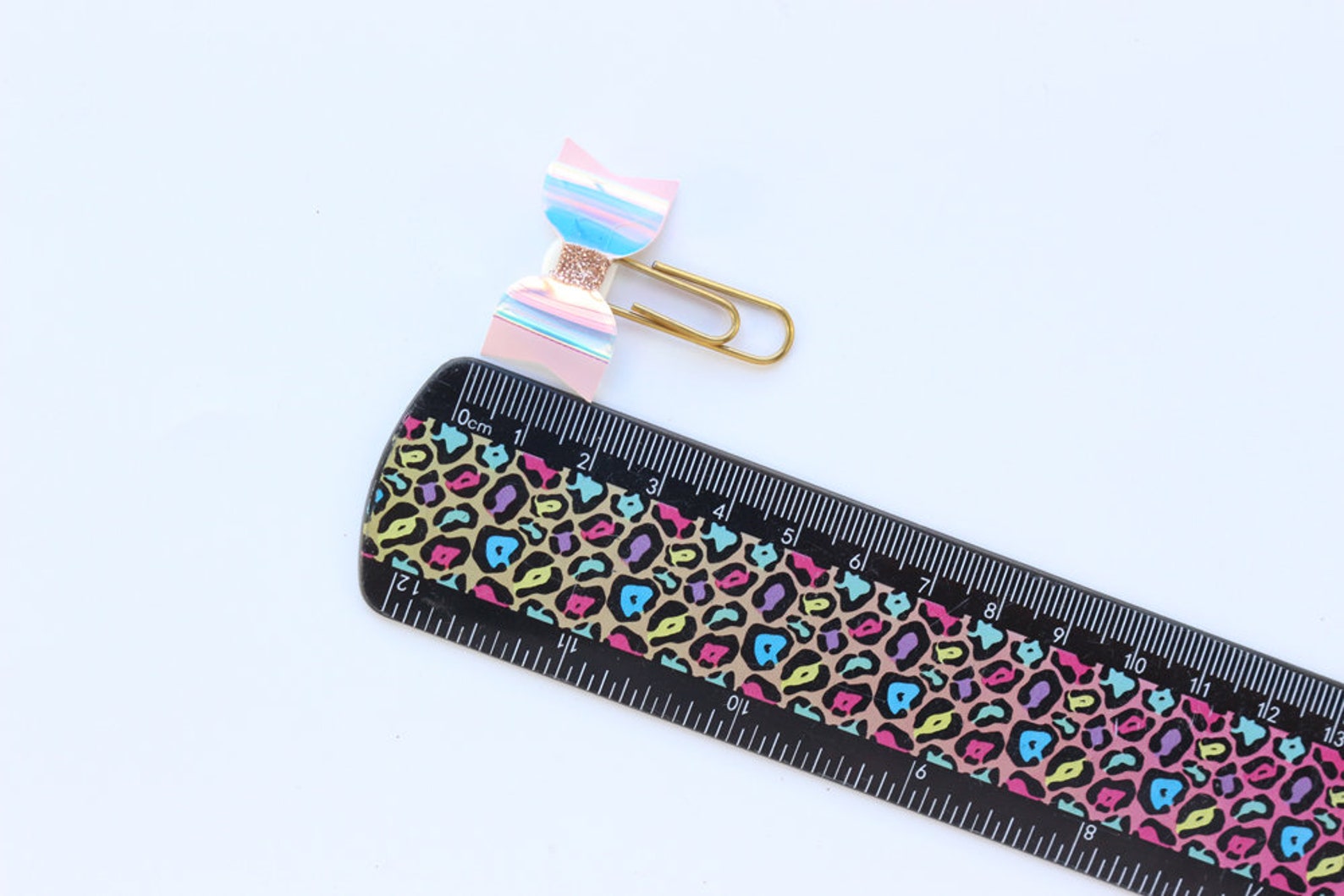 Bow Paper Clipsgold Glitter Metal Paper Clipbinder Clips - Etsy