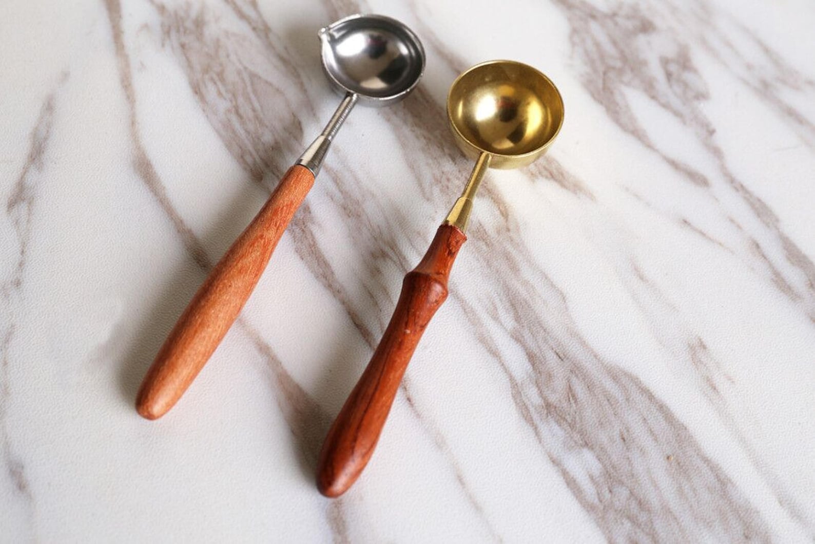 2 Different Size Wax Spoon /seals Melting Tool /wax Spoon | Etsy